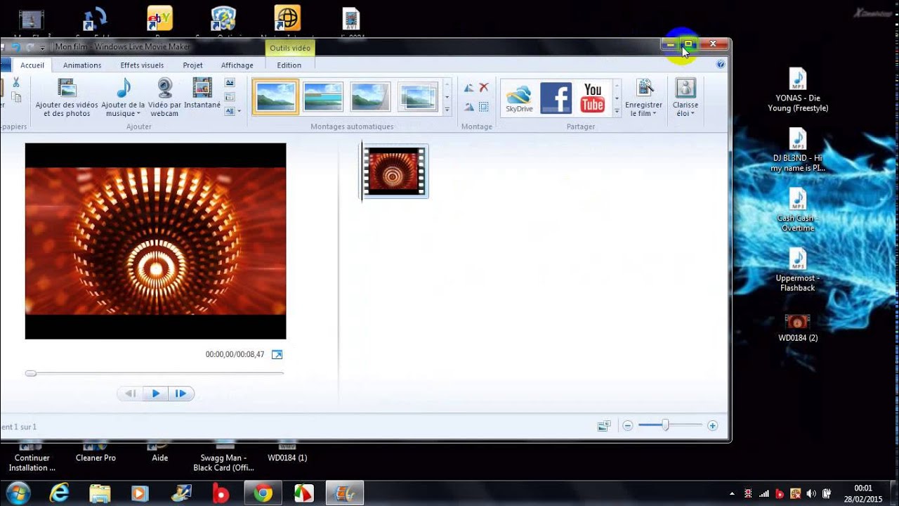 'TUTO' - Comment faire une intro avec windows live movie maker ! - YouTube