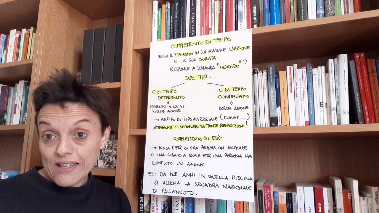 Classe 2B - Grammatica: complementi di tempo e di età - YouTube