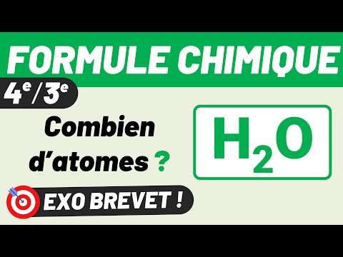Comprendre une FORMULE CHIMIQUE ? ✅ Exemple simple ! 💪 4e, 3e 🎯 EXERCICE BREVET | Chimie
