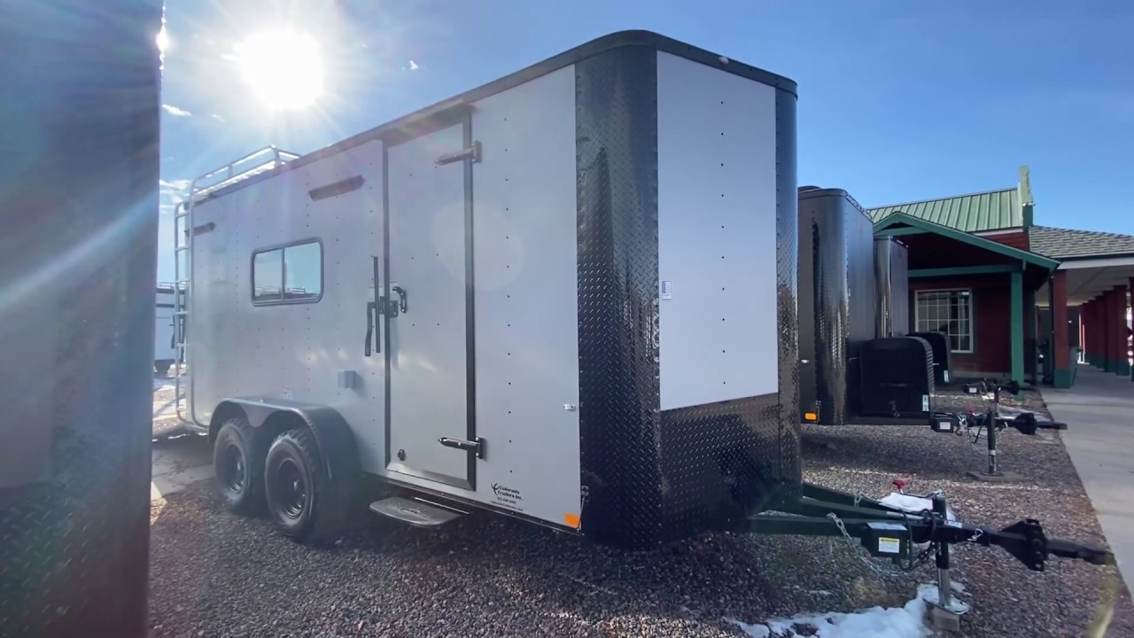 7x18 V Nose Colorado Off Road Trailer for sale - YouTube