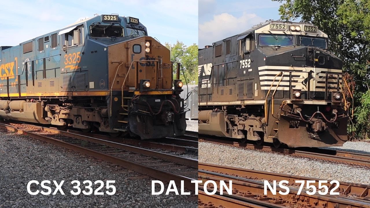 9-27-23 3:25PM CSX 3325 LOCAL 3:54PM NS 7552 NS 8167 NS 2667 ...