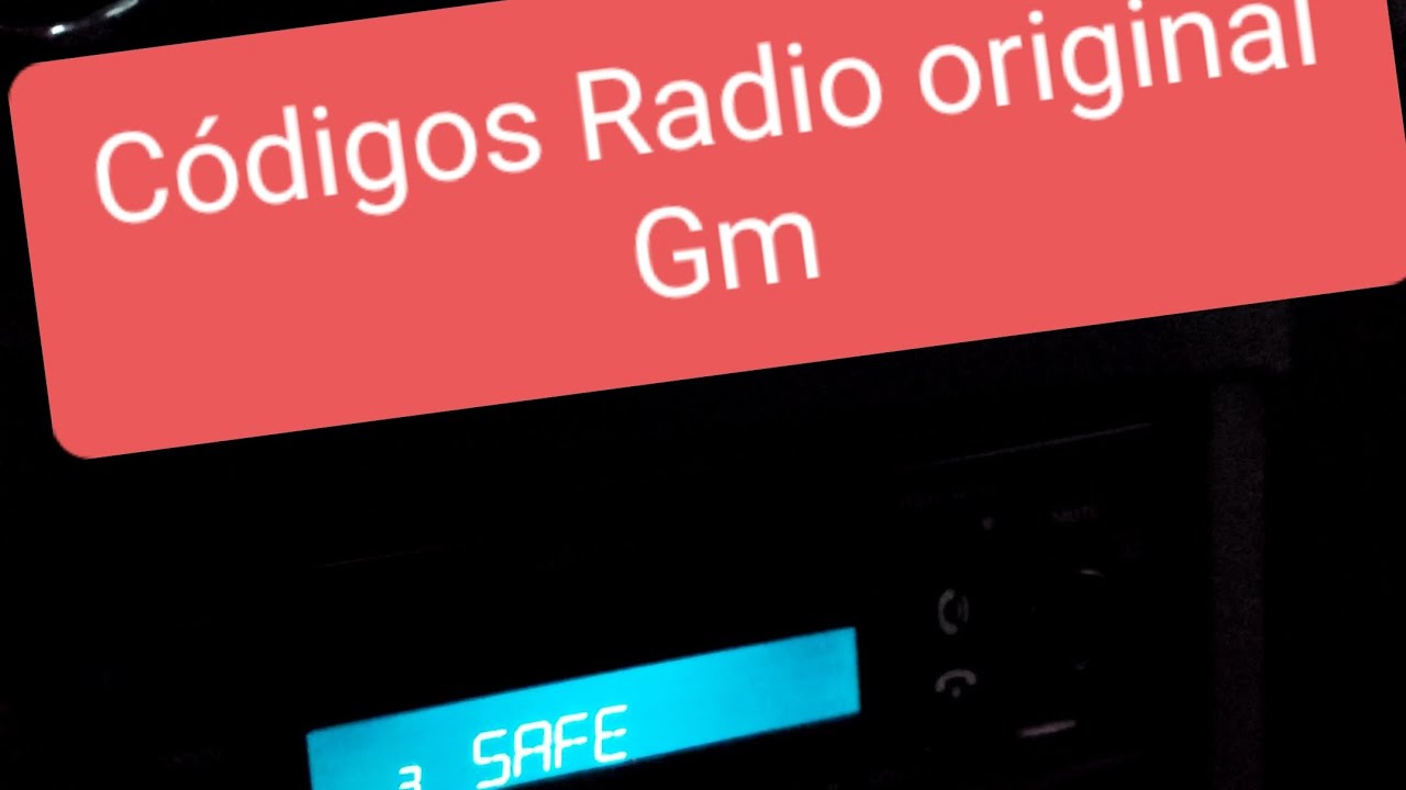 como inserir código Radio original GM safe - YouTube