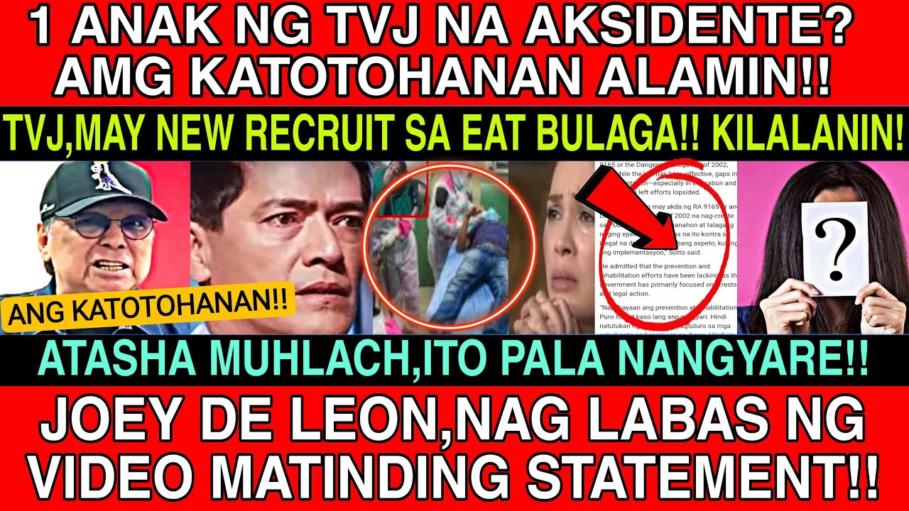 NIYANIG LAHAT😭SINUGOD SA HOSP.1 ANAK NG TVJ JOEY,NAG LABAS NG STATEMENT ...