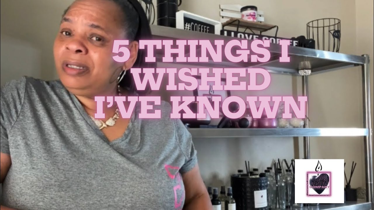 5 Things I Wish Ive Known Before Starting My Candle Business Dinner
