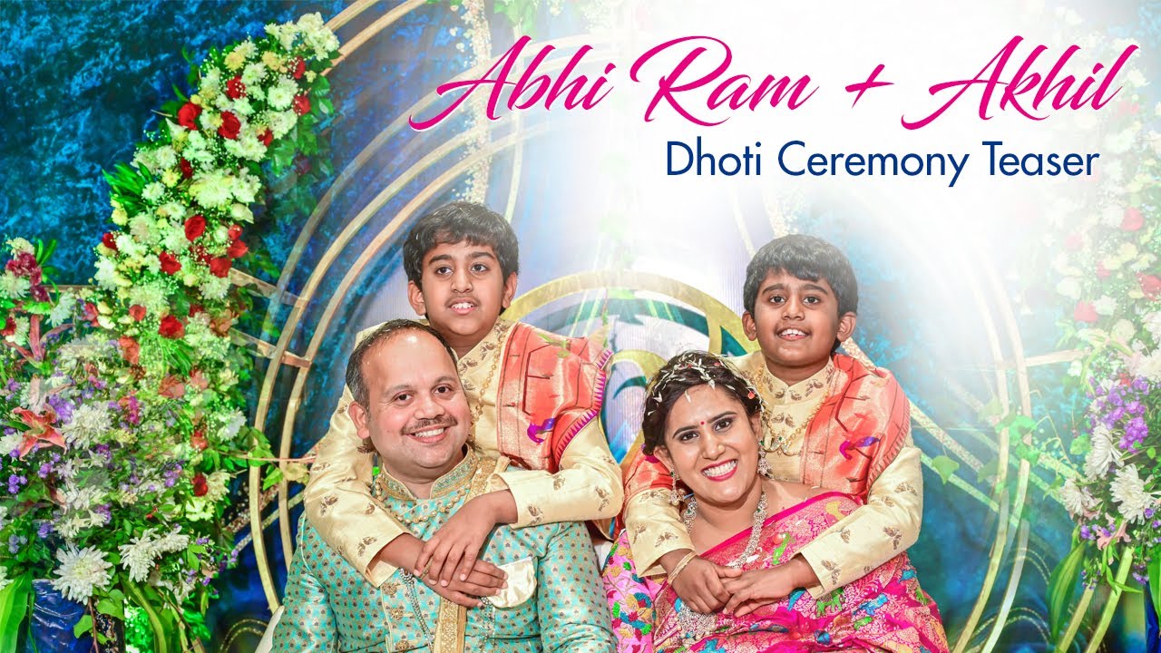ABHI RAM & AKHIL RAVI Dhoti Ceremony || The Gateway Hotel || AICA ...