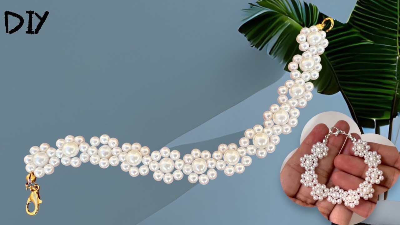 How to make beautiful bracelet at home 🌸 | full tutorial | - YouTube