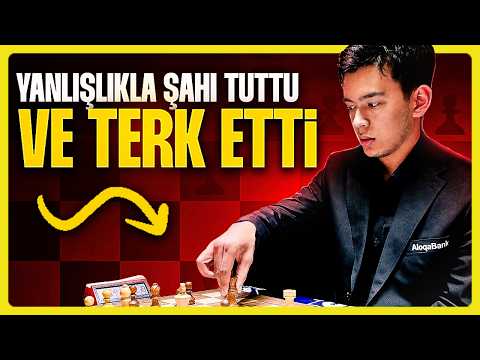 TUŞE KURALI ONU MAHVETTİ | Nodirbek YANLIŞLIKLA ŞAHI TUTTU ve OYUNU TERK ETMEK ZORUNDA KALDI! 