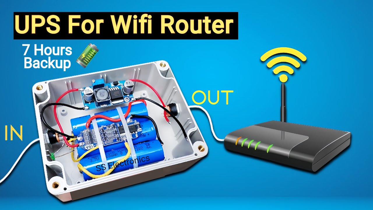 Ups For Wifi Router | Ups For Router | Diy Mini Ups For Router | 12v ...