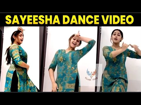 Sayesha Saigal Hot Clasical Dance Arya Sayyeshaa |Village Track |Tamil ...