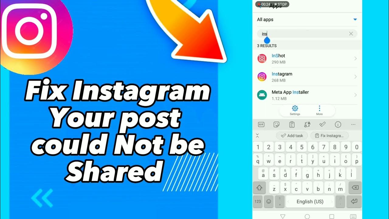 how to Fix Instagram Your post could Not be Shared - YouTube