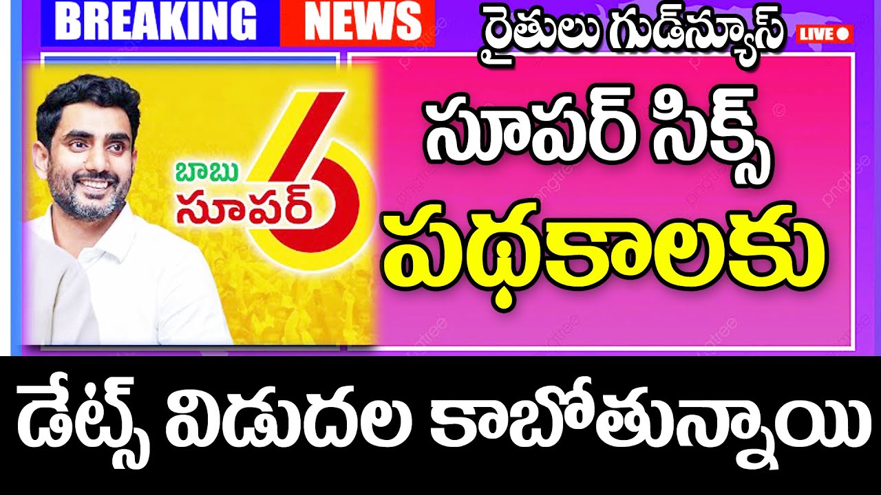 సూపర్ సెక్స్ పథకాలకు తేదీల ఖరారు చేస్తున్నారు ap super six schemes ...