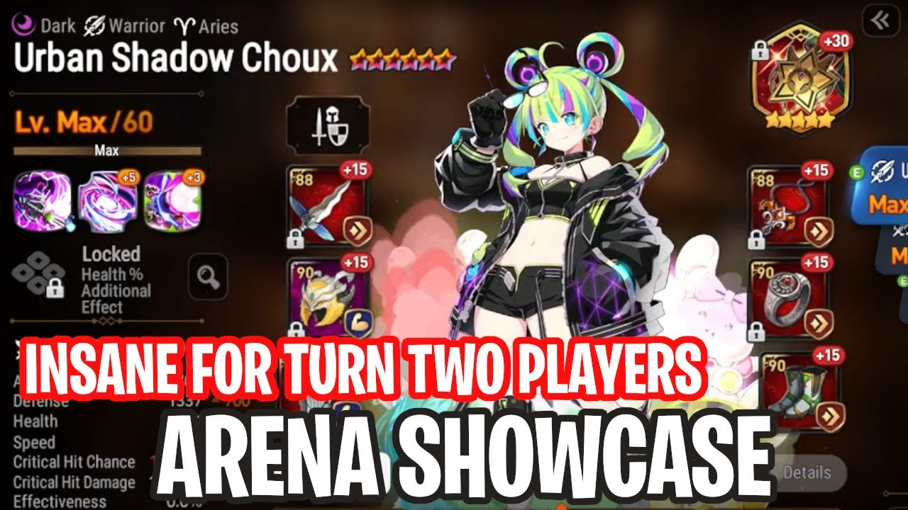 Urban Shadow Choux Build & Showcase [Epic Seven] - YouTube