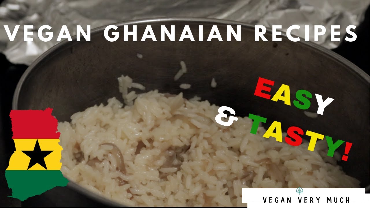 HOW TO COOK & SERVE VEGAN GHANA OIL RICE AKA “ANGWA MO” - YouTube