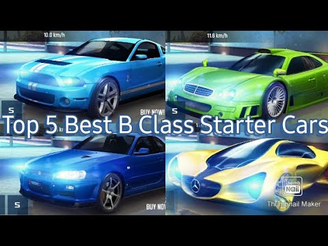 Top 5 Best B Class Starter Cars In Asphalt 8 - YouTube