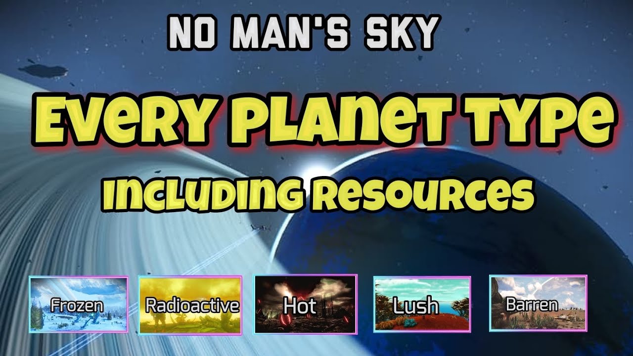Every planet type plus resources in No man's sky - YouTube