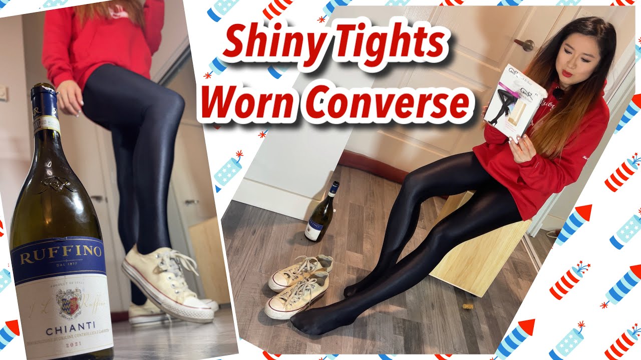 Tights Review Converse Shoeplay Wine Tasting, Shiny Nylons Pantyhose ...