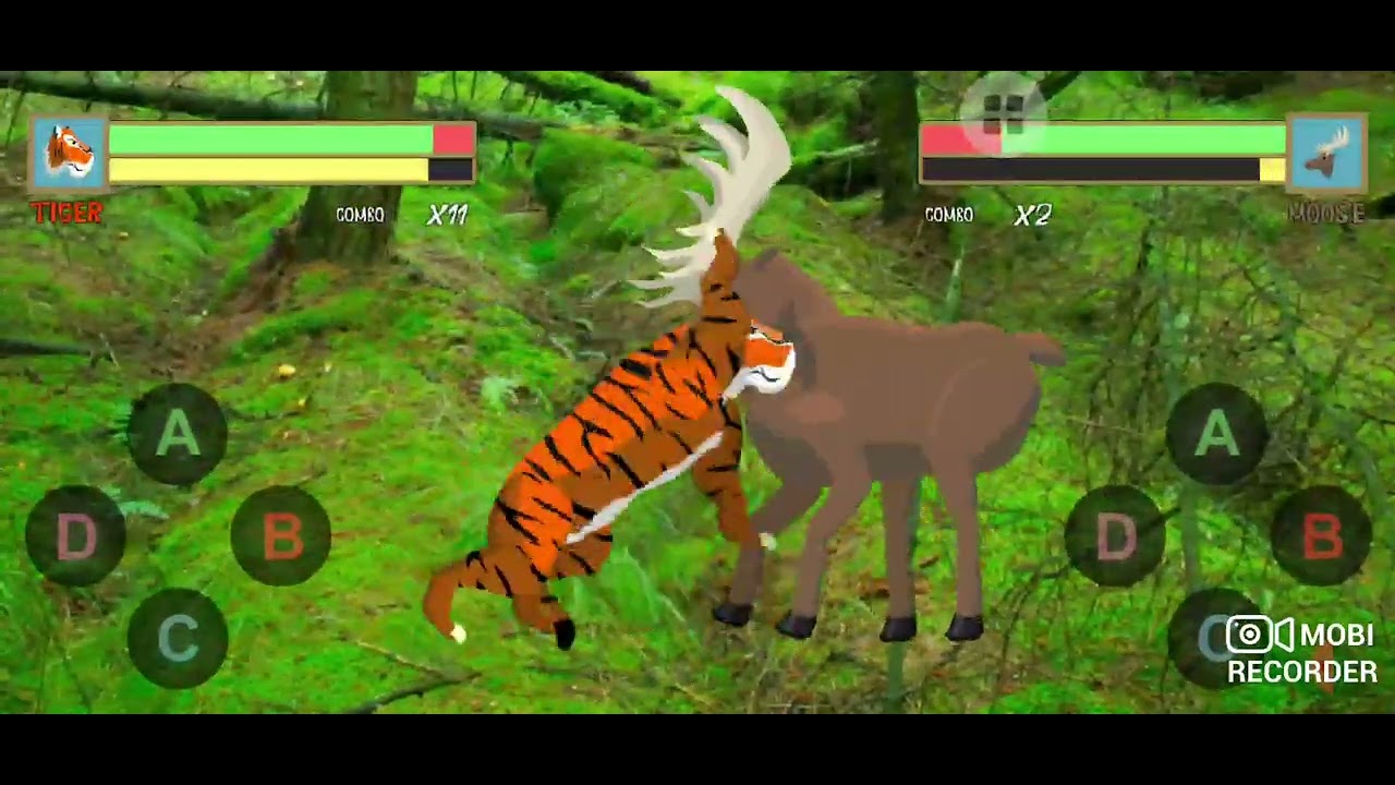 Tiger vs Moose - YouTube