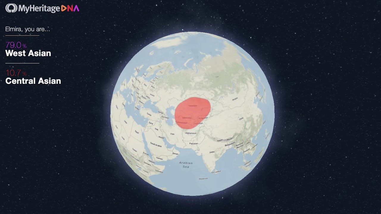 Iranian Azeri Girl from Tabriz - MyHeritage DNA Results - YouTube