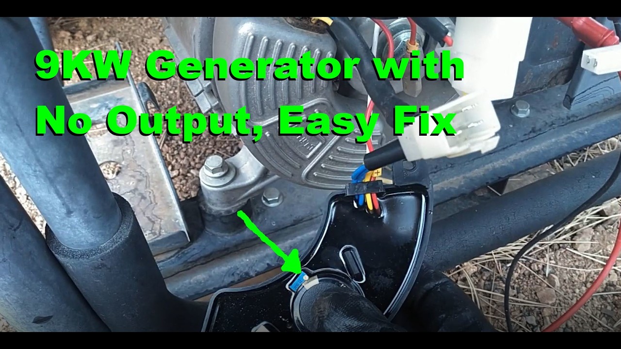 Fix No Output Power on Running Generator, Replacing and Adjusting the ...