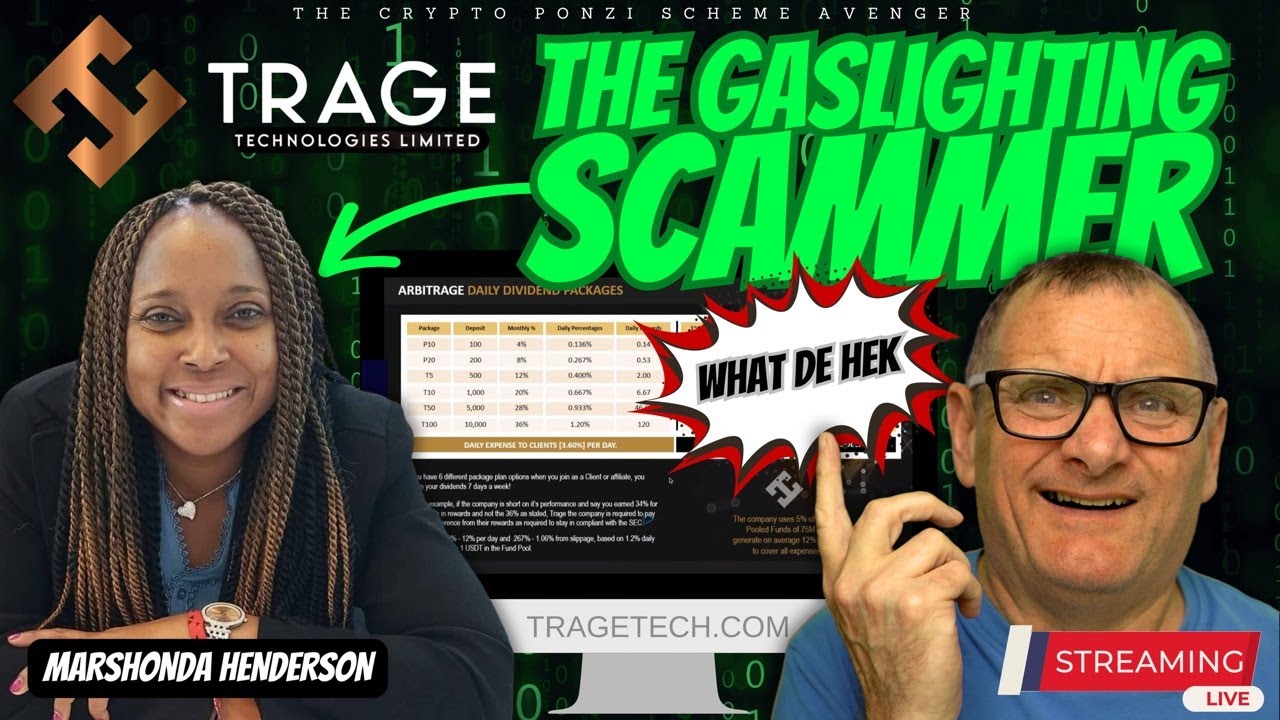 Marshonda Henderson Gaslights ZOOM Victims into Trage Technologies Arbitrage Trading Investment ...