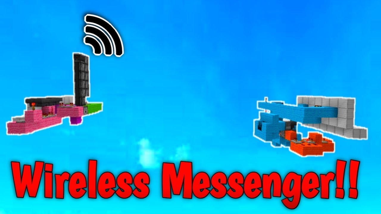 I made a Wireless messenger in minecraft [ Upgraded version ] - YouTube