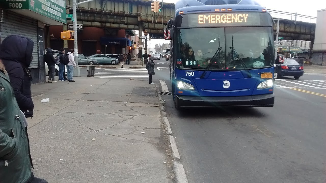New York City Bus HD: XN40 #750 Signed as "Emergency Call Police" - YouTube