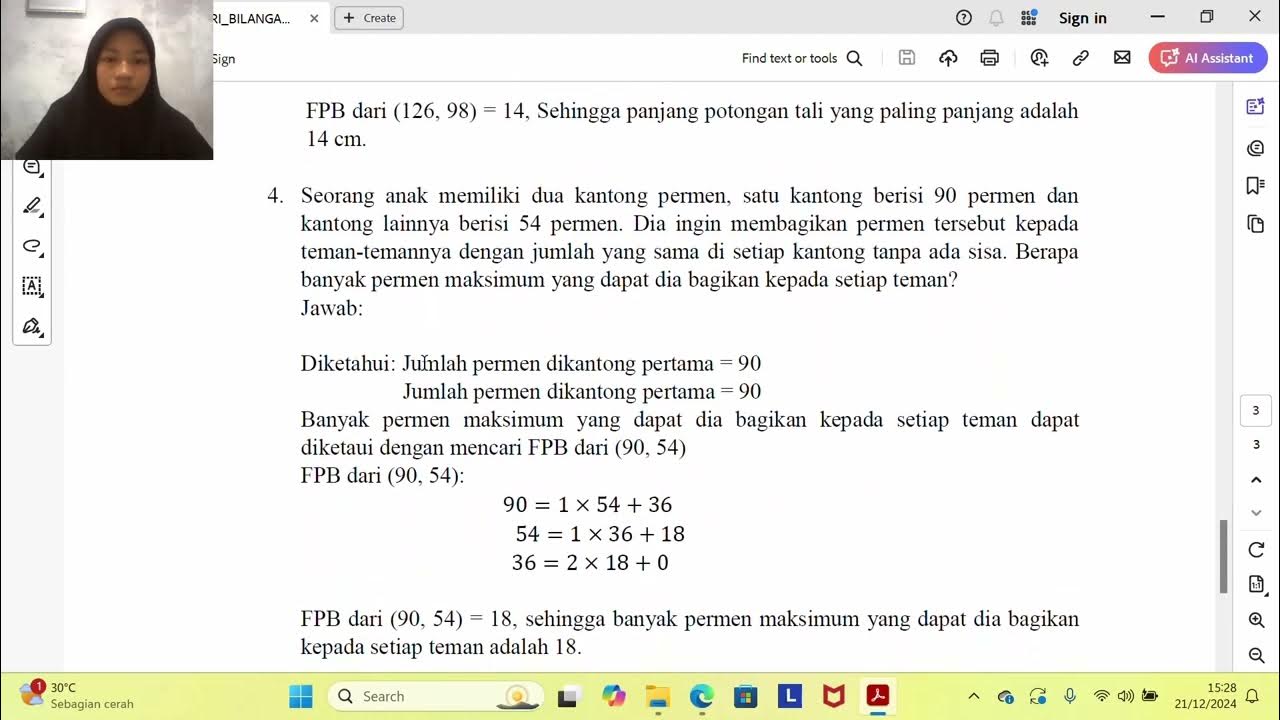 TUGAS UAS TEORI BILANGAN: ALGORITMA EUCLID - YouTube