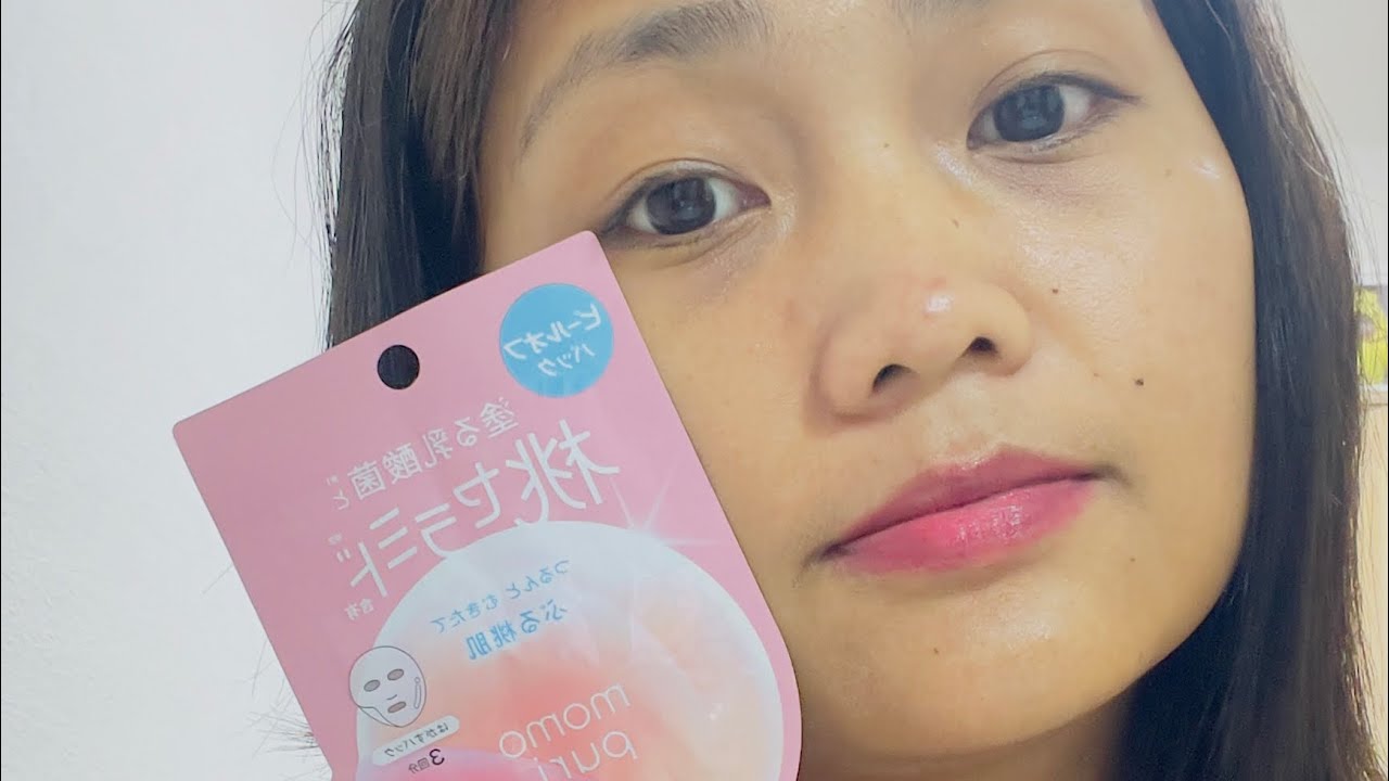 Japanese Momo puri face mask - YouTube