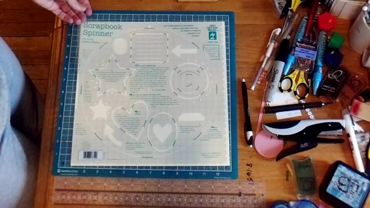 Scrapbook Spinner Template by Hot off the Press & paperwishes.com - YouTube