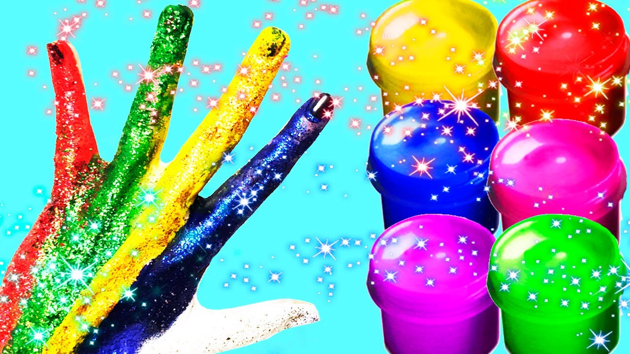 Finger Family Song Body Painting with Learn Colors For Kids Nursery ...
