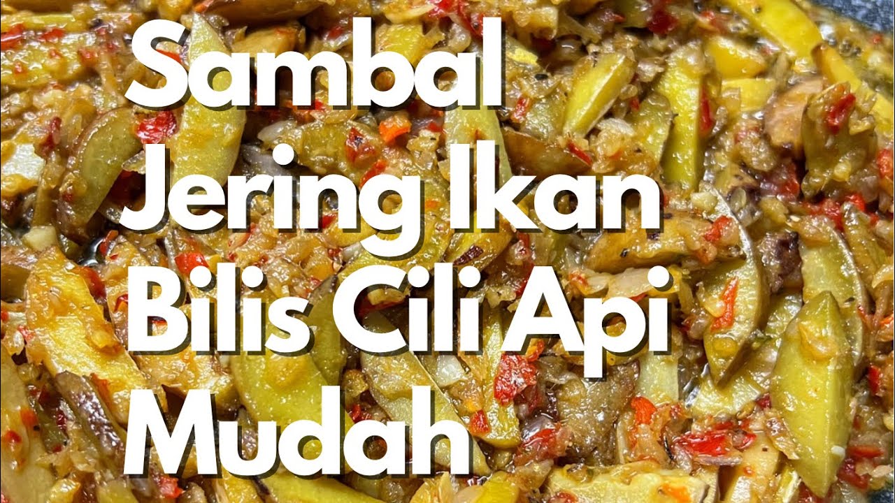 sambal jering ikan bilis cili api - YouTube