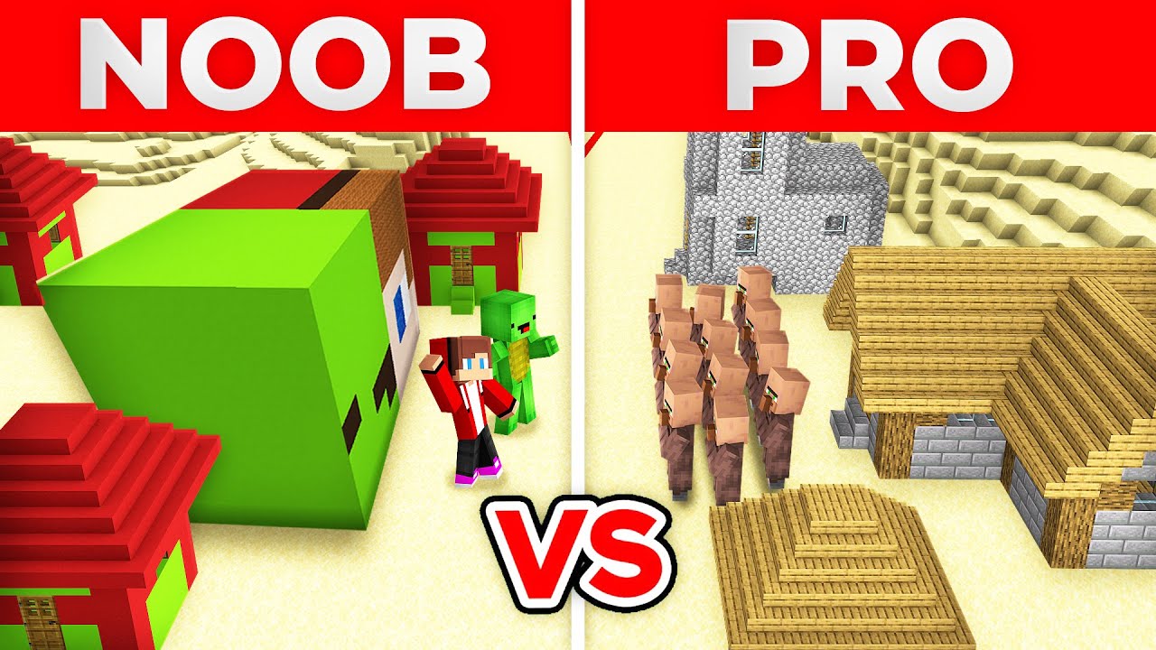 JJ And Mikey NOOB vs PRO Village Survival Battle in Minecraft Maizen - YouTube