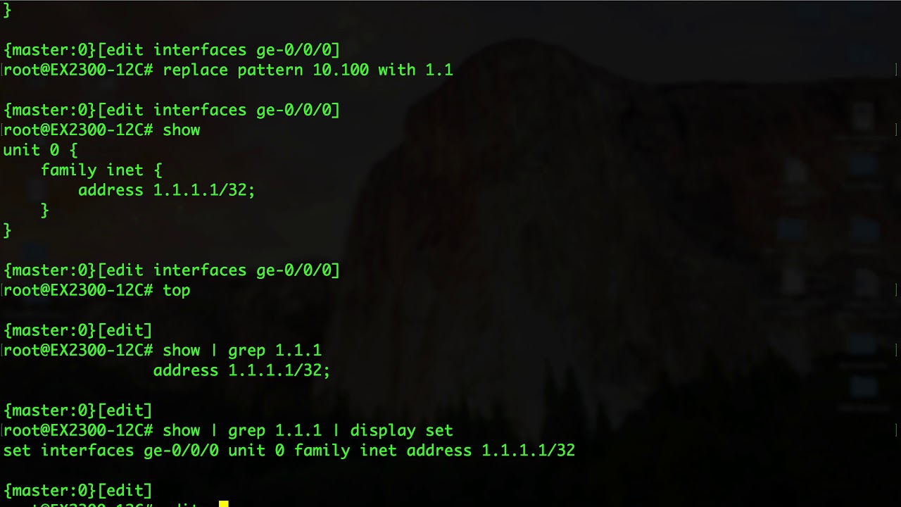 5 - My favorite Junos commands - replace, copy, & rename - YouTube