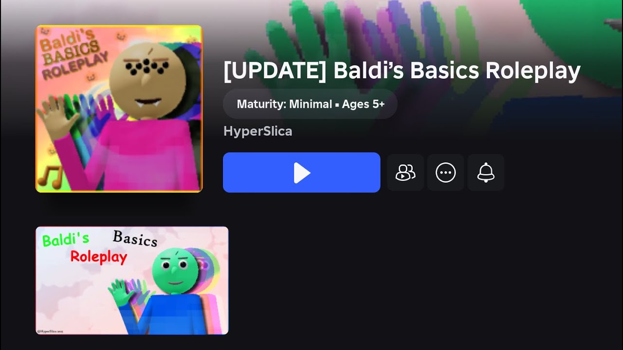 My Reaction That Baldi’s Basics Roleplay Just Got Minimaled For Ages 5 ...