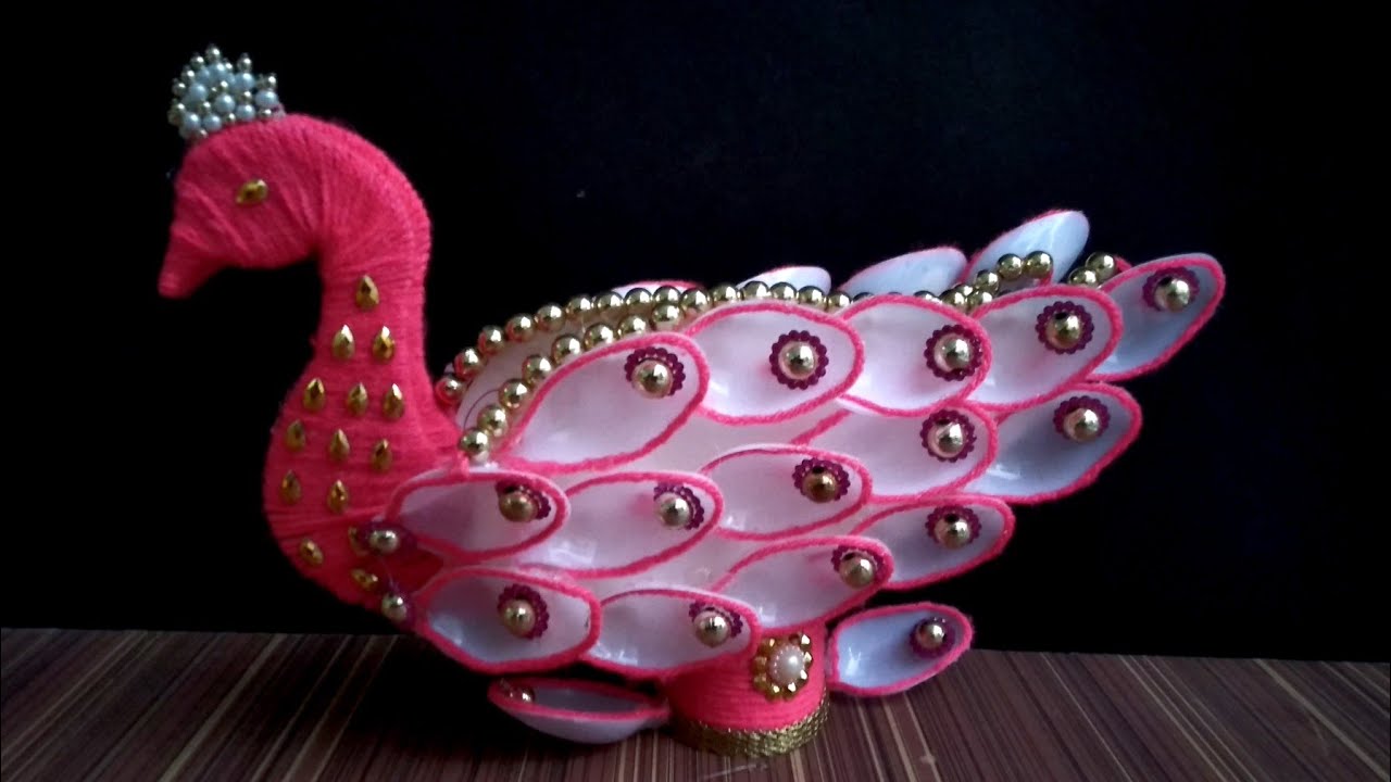 Amazing Peacock Design Showpiece | Home Decorate Idea | Best Reuse ...