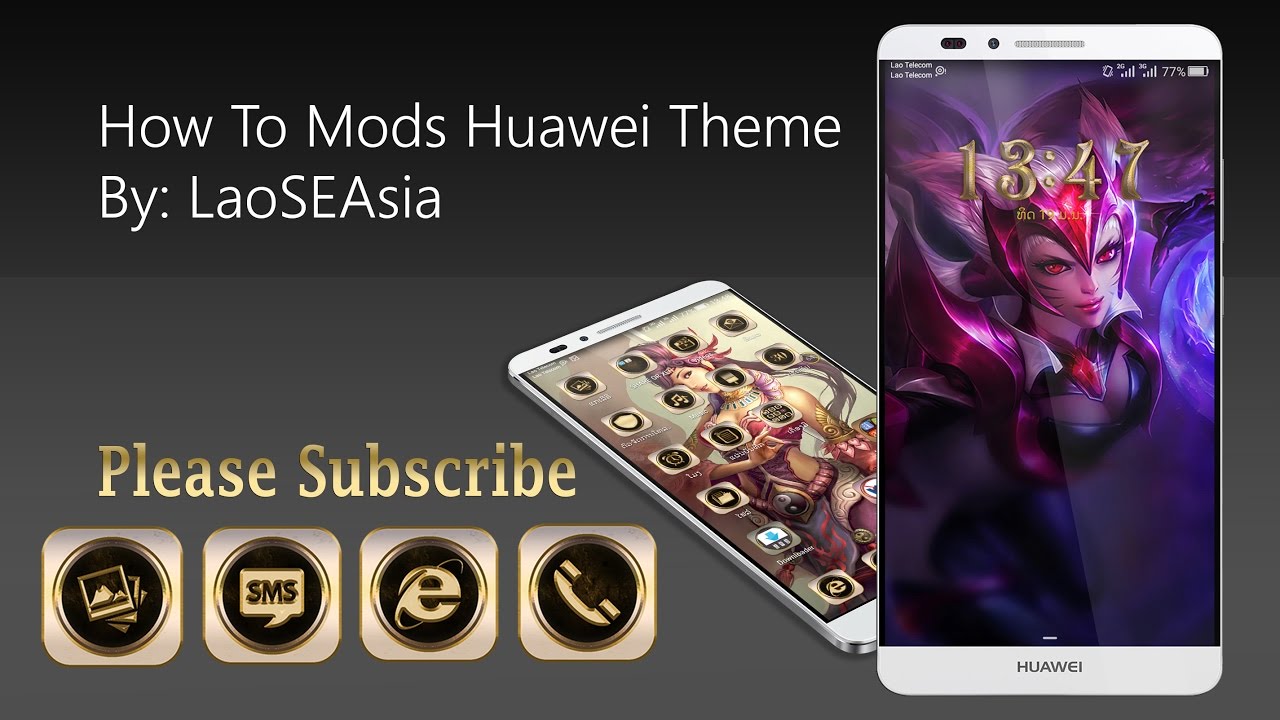 How To Mods Huawei Device Theme - YouTube