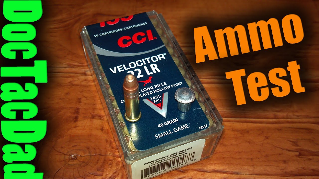 CCI Velocitor 40gr 22LR - Ammo Test - YouTube
