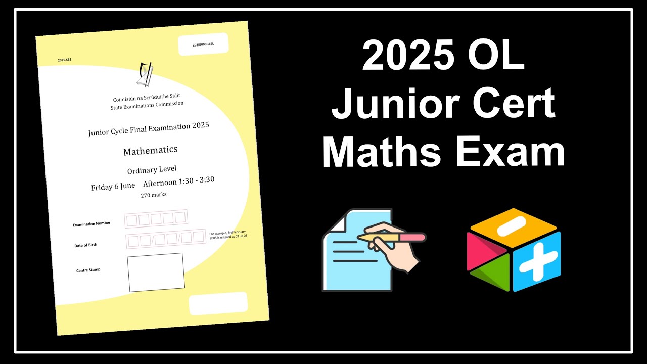 2025 Junior Cert Ordinary Level Maths Exam - Detailed Written Solutions ...