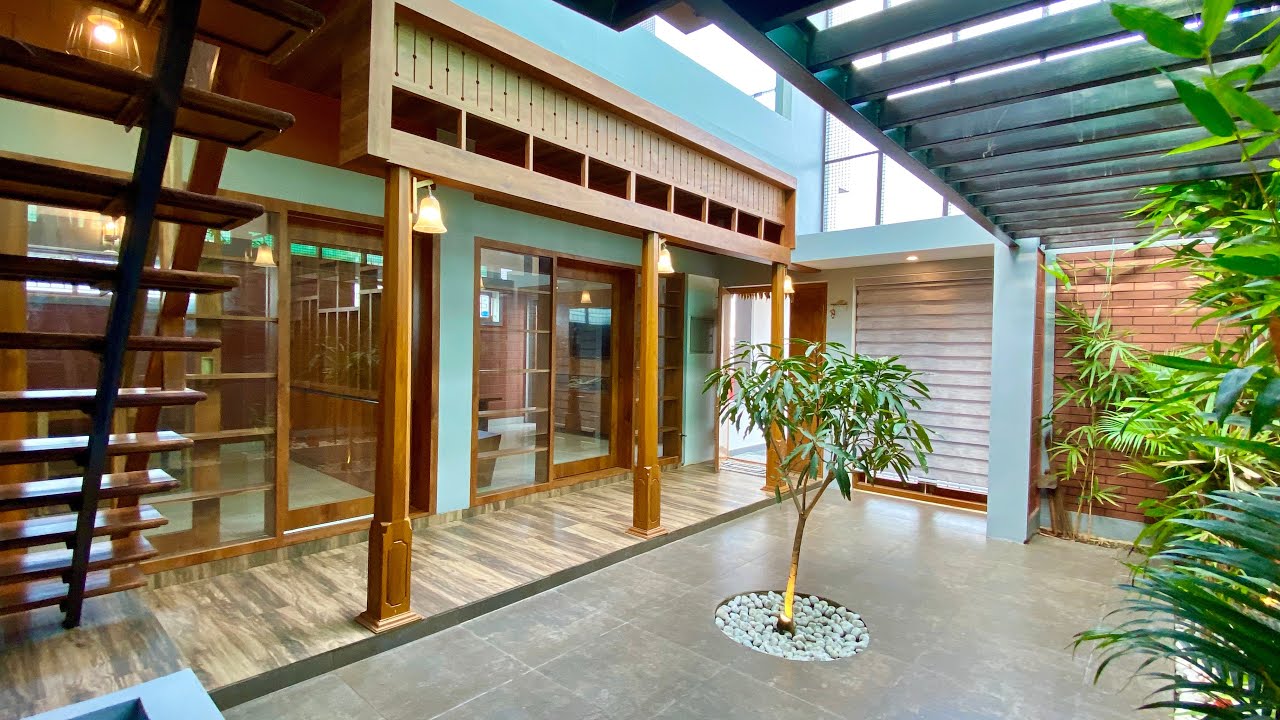 3BHK Courtyard House | Eco-Friendly Mud Interlocking Brick House | Epi ...