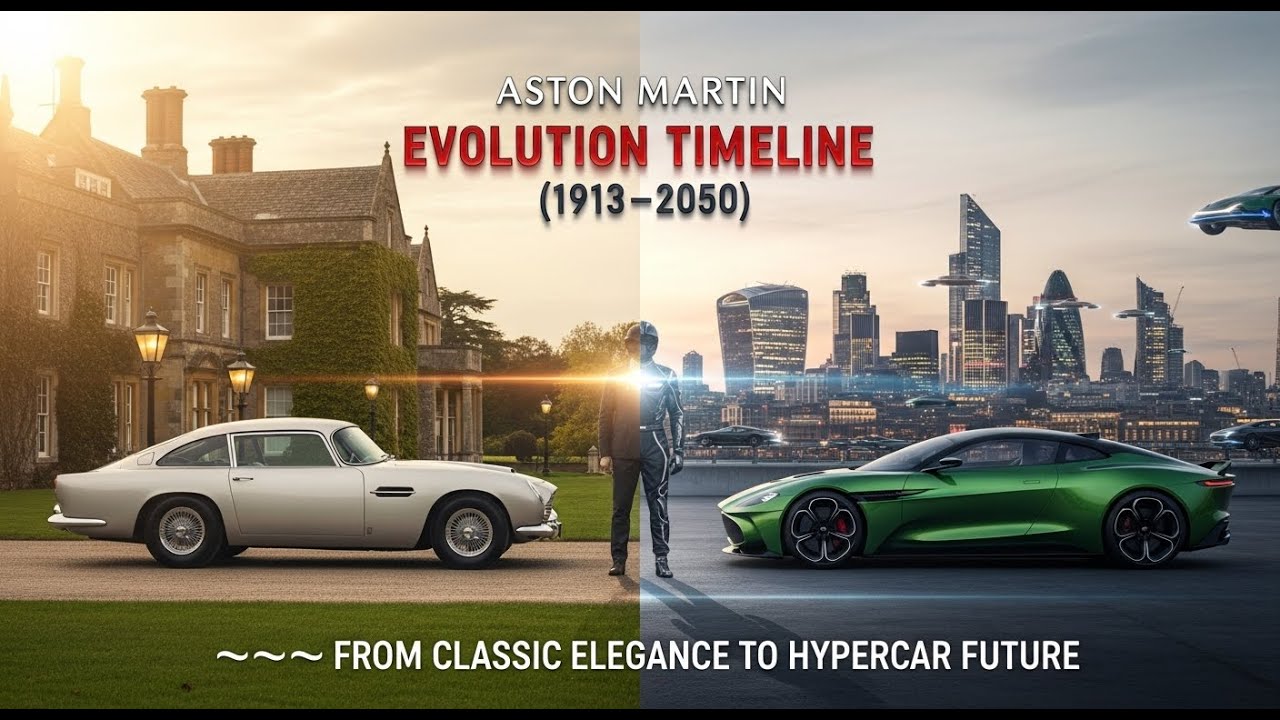 Aston Martin Evolution Timeline (1913–2050) 🚀 From Classic Elegance to ...