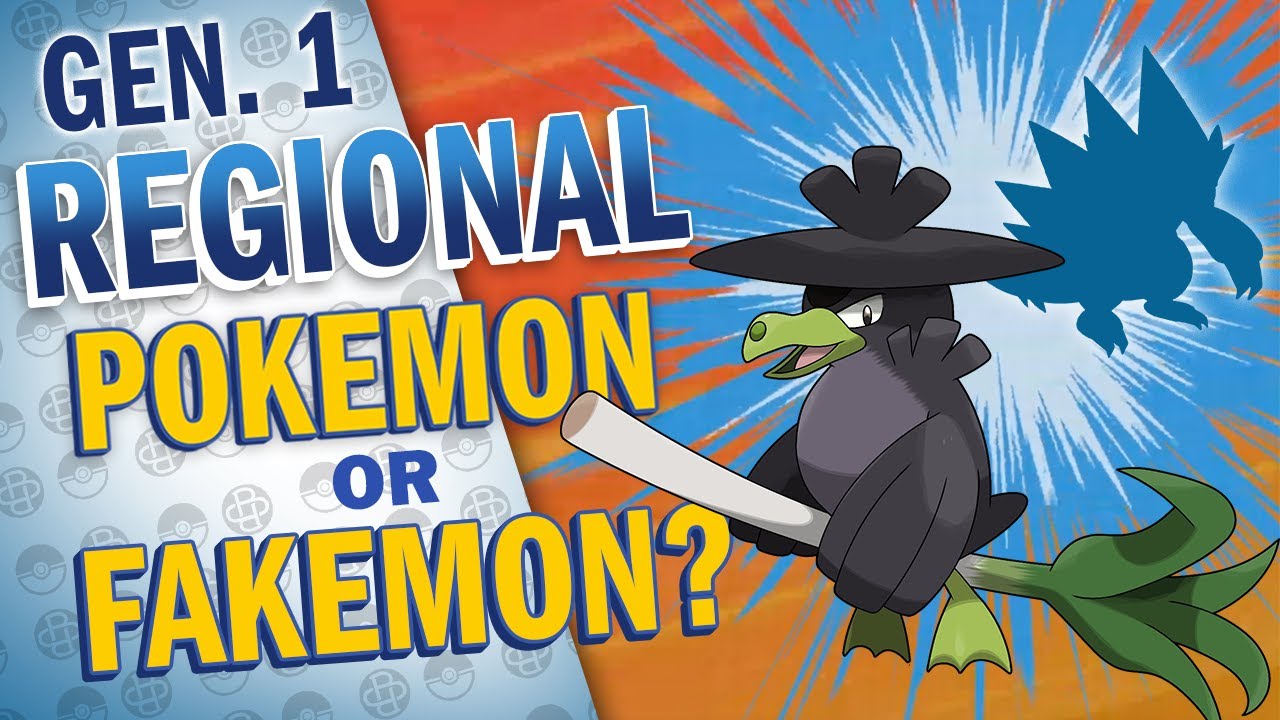Gen. 1 Regional Pokemon or Fakemon? - YouTube
