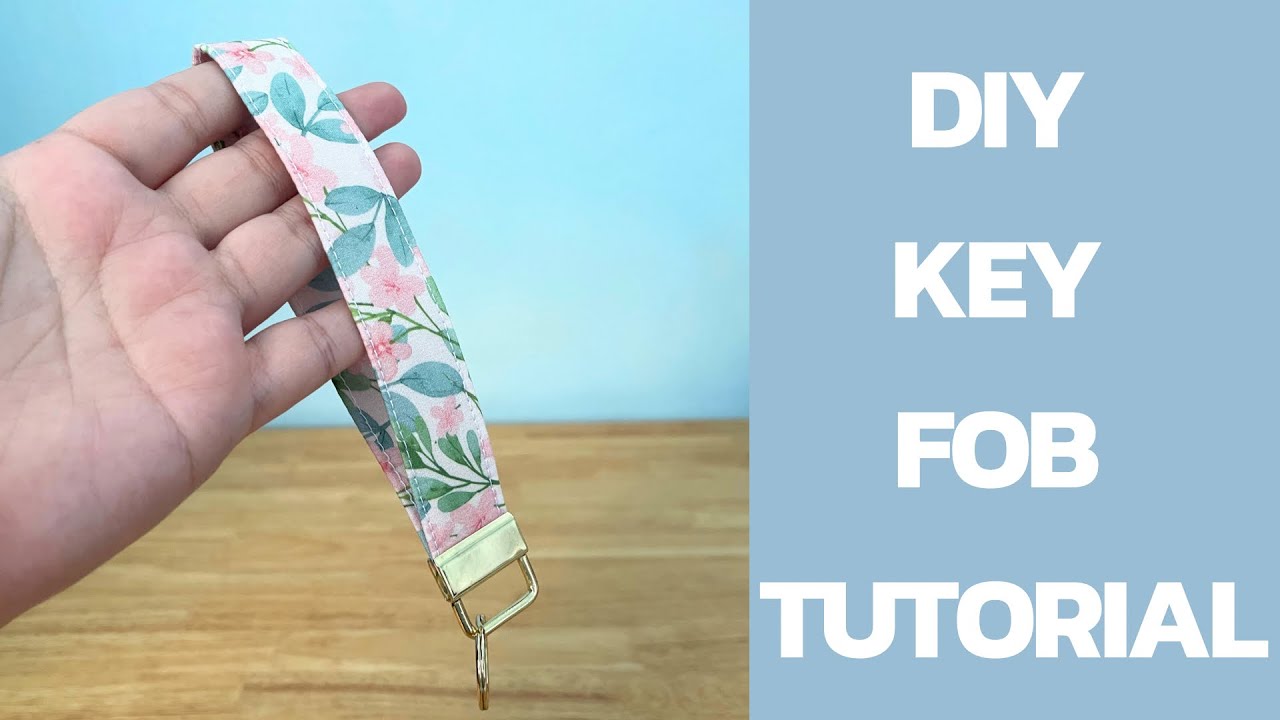 ไอเดียทำของขวัญแจก : How to fabric key fob : tutorial - YouTube
