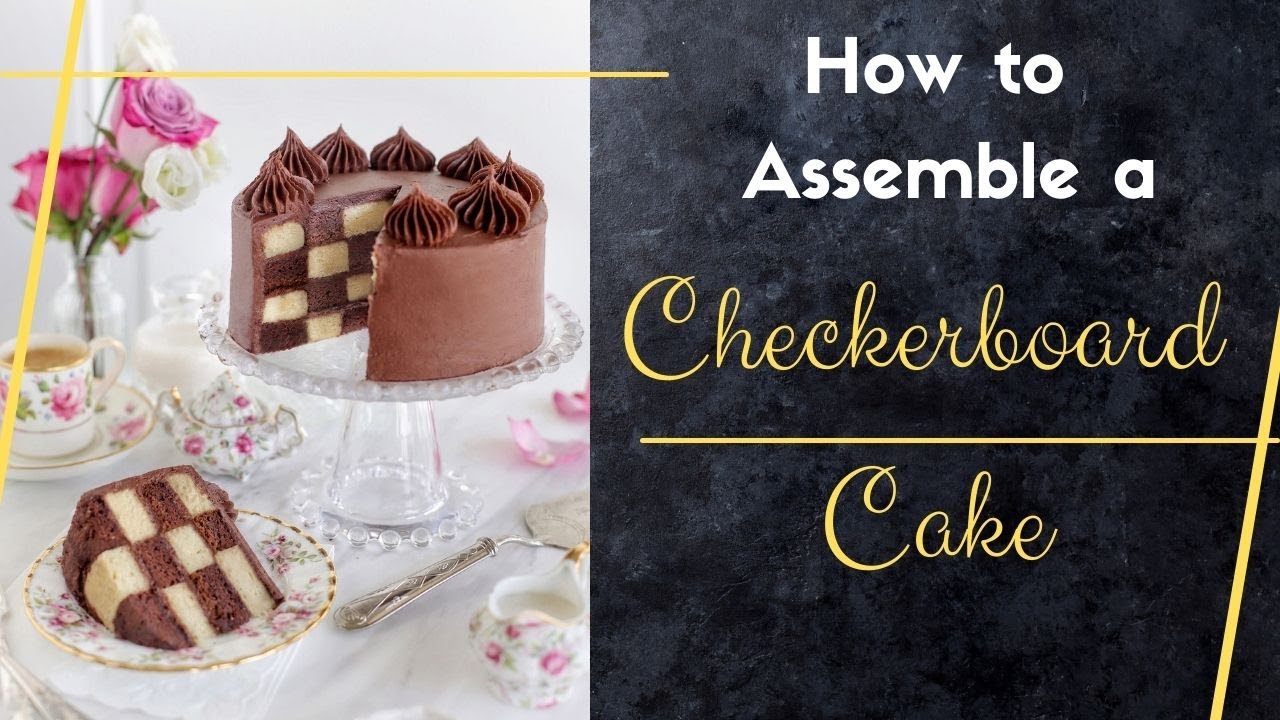 Vlog 49 - How to assemble a Checkerboard Cake - YouTube