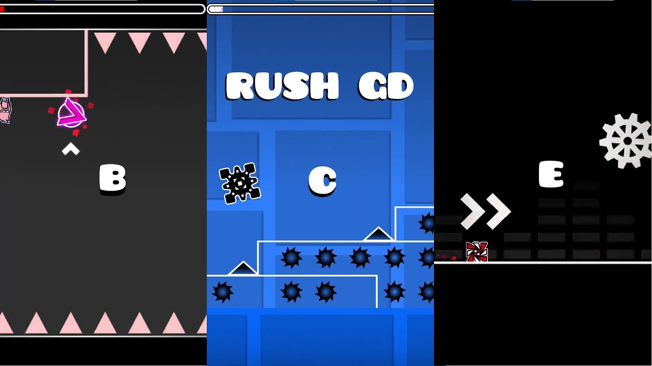 RUSH GD [Rush B, Rush C, Rush E] GD COMPILATION - YouTube