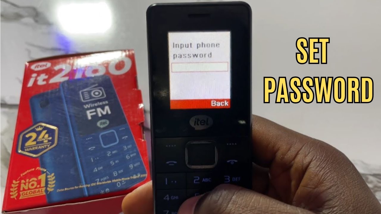 How To Set Phone Password On itel Button phone: itel 2160 - YouTube