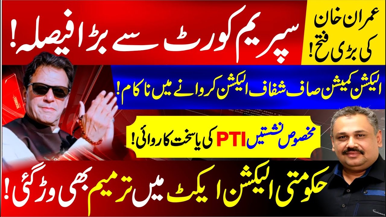 🔴Live: Supreme Court's Final Verdict | PTI Reserved Seats | Election ...