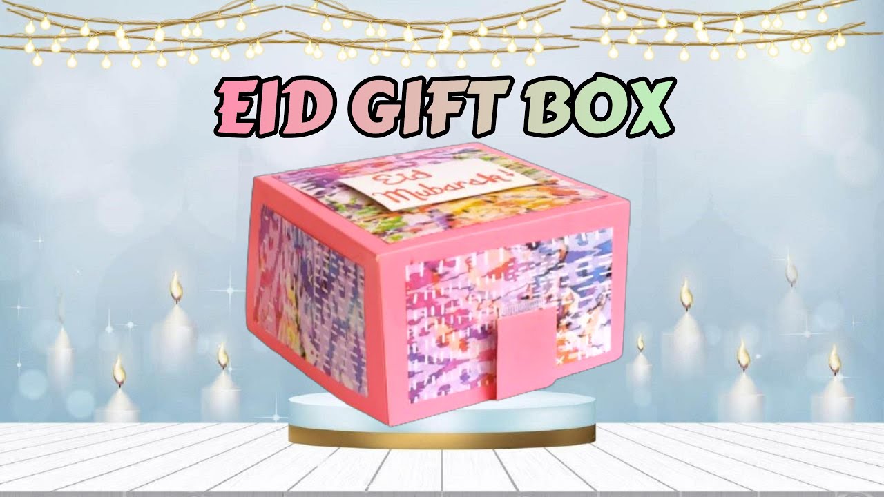 EID Gift Box Tutorial | Easy Gift Idea | Surprise Gift Box DIY - YouTube