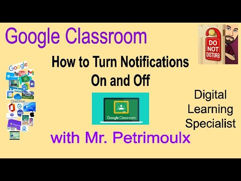 Google Classroom: How to Turn Notifications on and off - YouTube