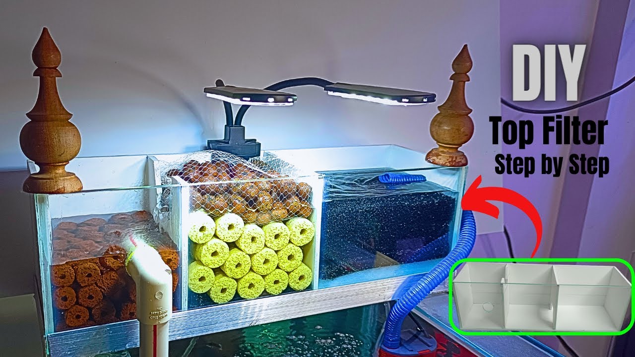 How to Make DIY Top Filter || DIY PVC foam sheet filter || Save Money💰 ...