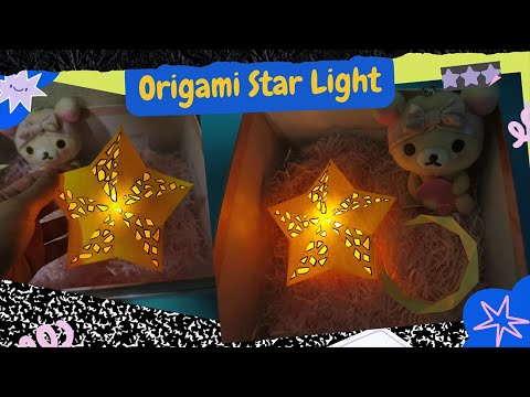 How to Make an Origami Star Light | Easy 3D Paper Star Light | DIY ...